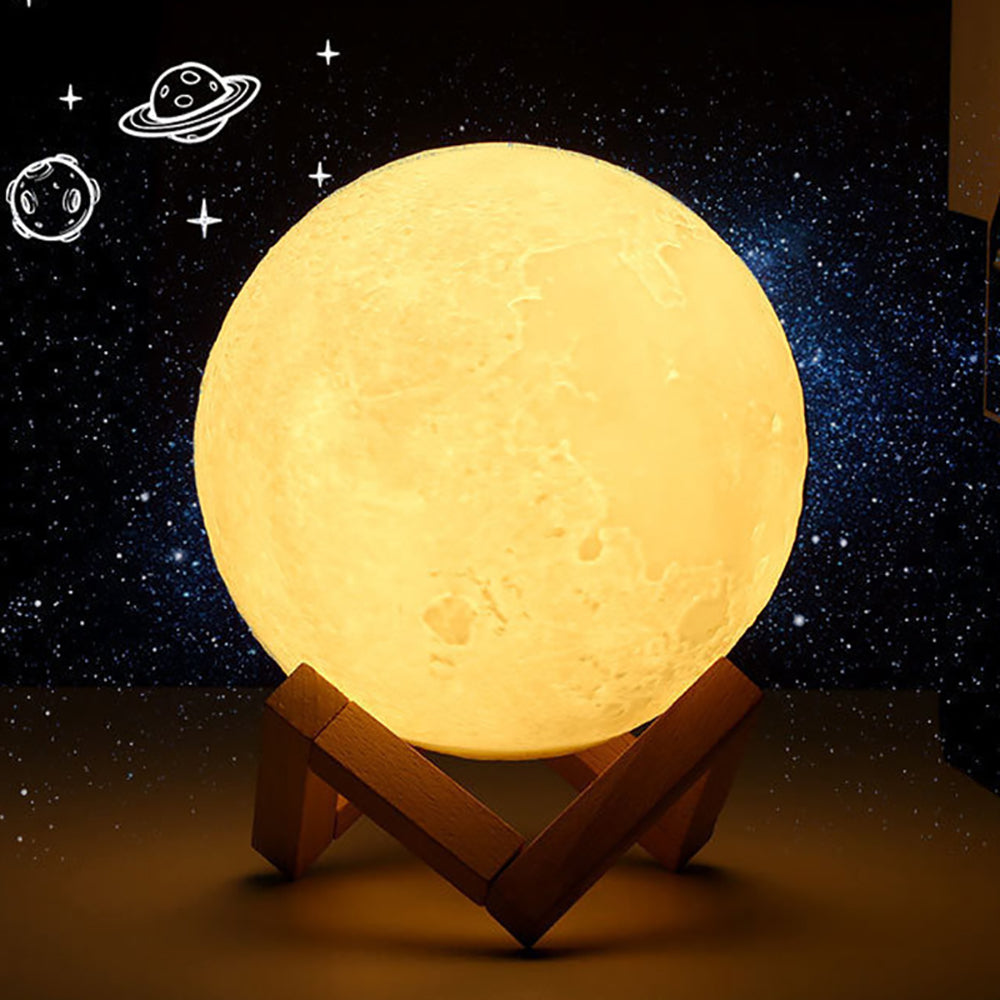 Dad to Daughter Moon Lamp, 6in Custom 3d Engraved Lunar Lamp Nice Gift ...